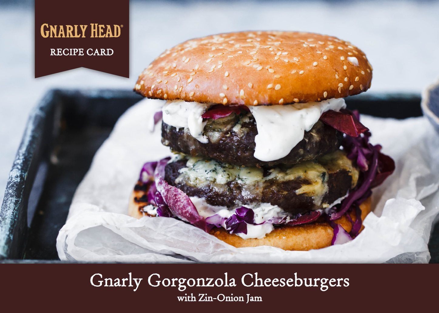 Gnarly Head Gorgonzola Cheeseburger - Engelstad - hamburger med ost